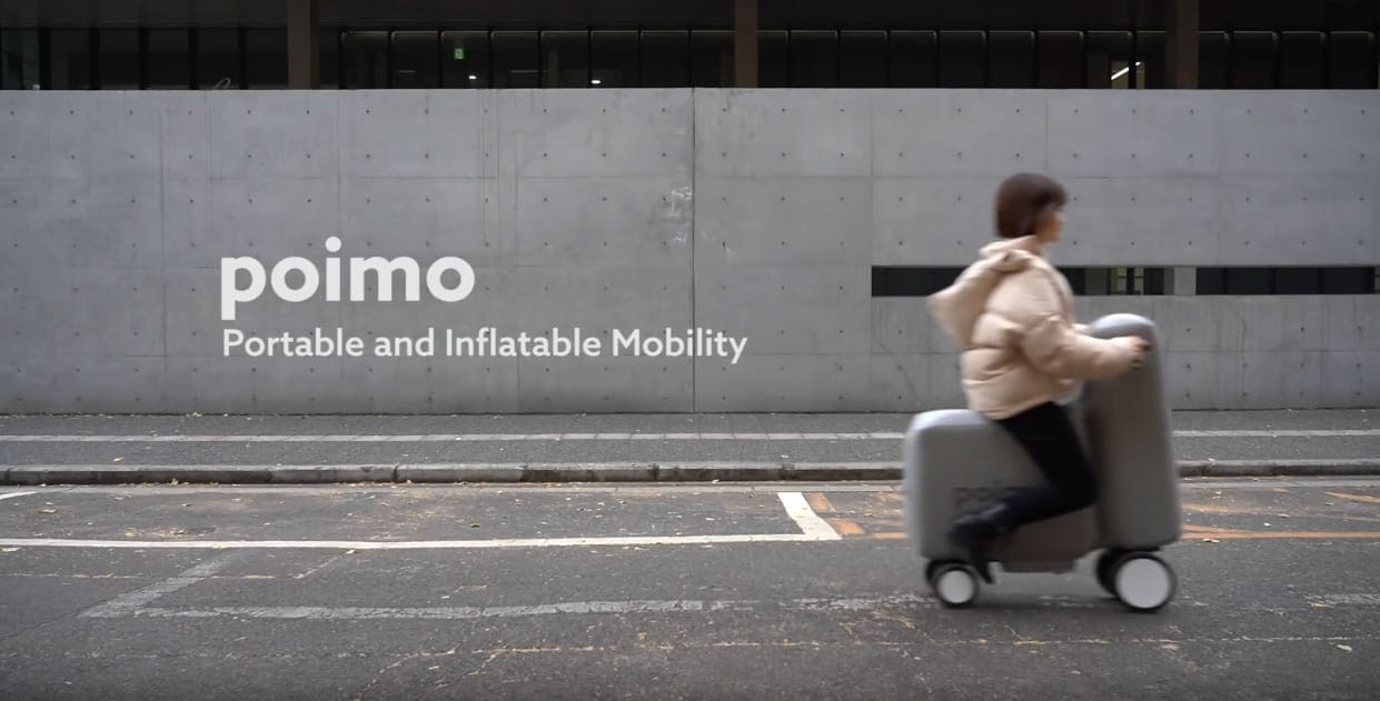 Poimo: E-Scooter zum Aufblasen aus Japan • eBikeNews